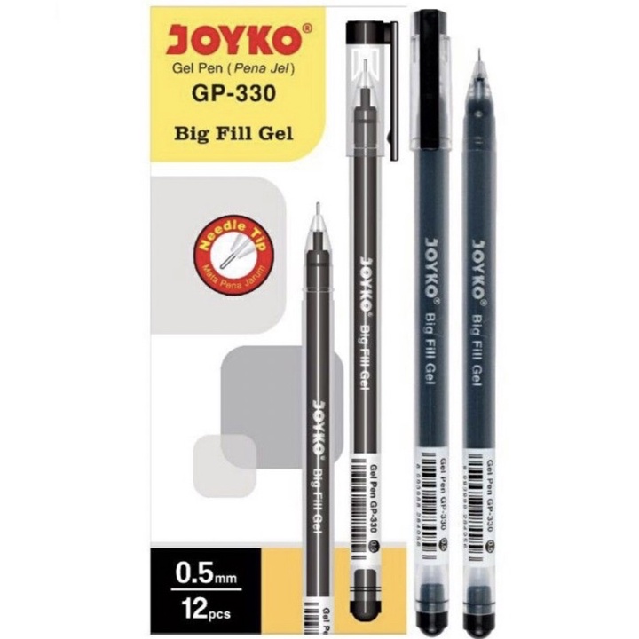 Jual BULPOINT JOYKO BIG FILL GP-330 HITAM ( Isi 12 biji ) | Shopee ...