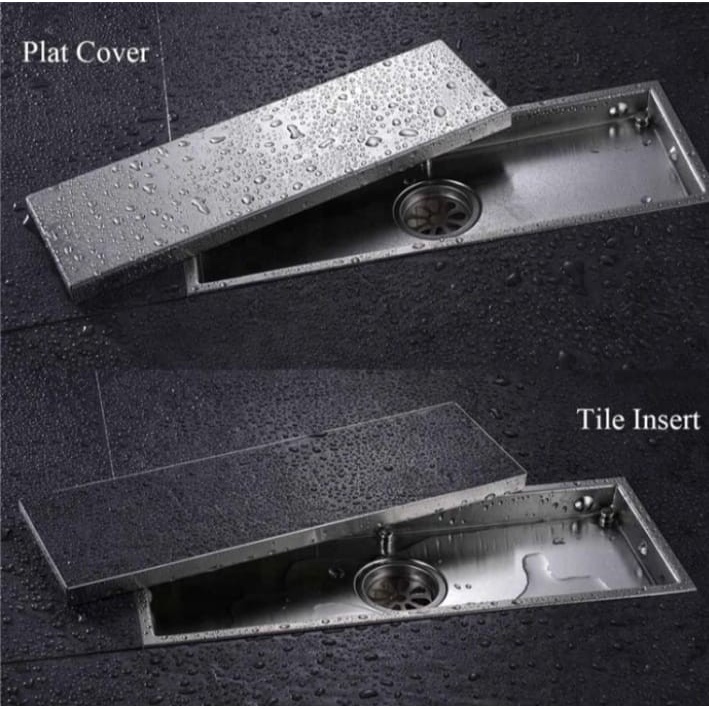 Jual floor drain panjang 40cm/smart drain/saringan kamar mandi sus304 ...