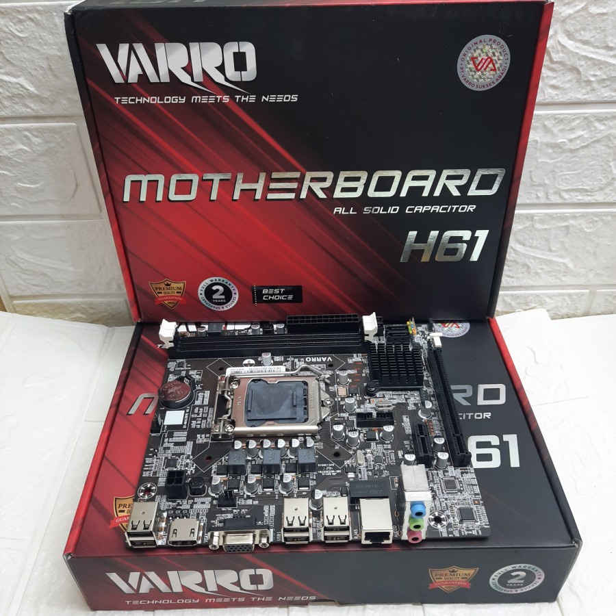 Jual Motherboard VARRO H61 Socket 1155 New | Shopee Indonesia