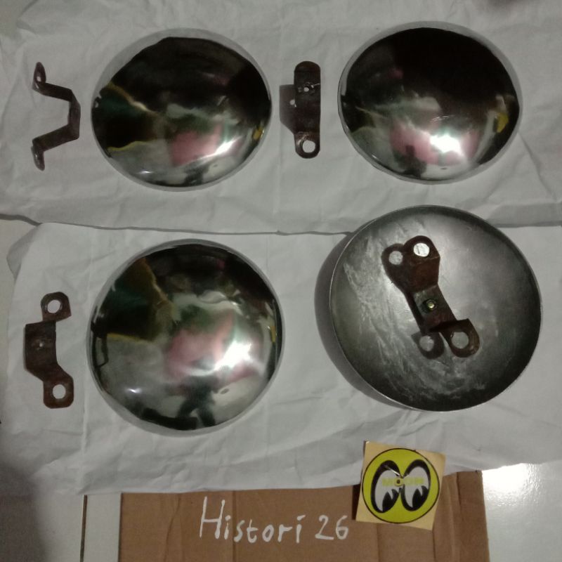 Jual Dop moon velg kaleng R15 pcd 4x100 diamter 22cm plus Briket PNP ...