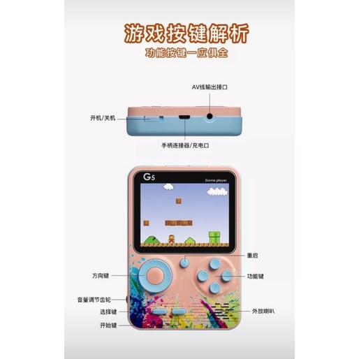 Jual Gamebot console g5 warna pink (new) | Shopee Indonesia