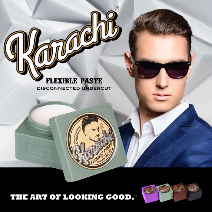 Jual Karachi Flexible Paste Pomade 70gr Green | Shopee Indonesia