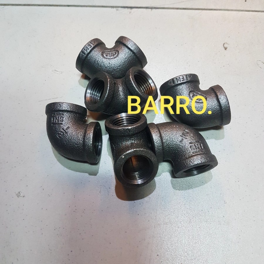 Jual ELBOW KNEE STEAM 2 INCH DRAT Elbow Besi Hitam DN 50 | Shopee Indonesia