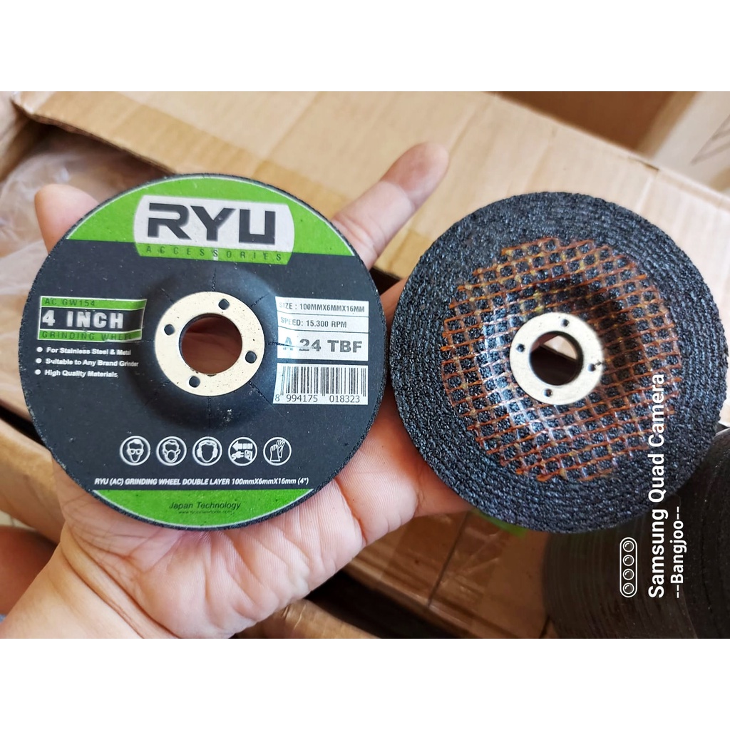 Jual RYU batu gerinda selep poles 2Layer / grinding wheel 4inch dobel ...