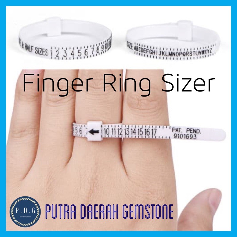 Jual Pengukur Jari Cincin Pria Wanita Ring Sizer Finger USA JCP-901 ...