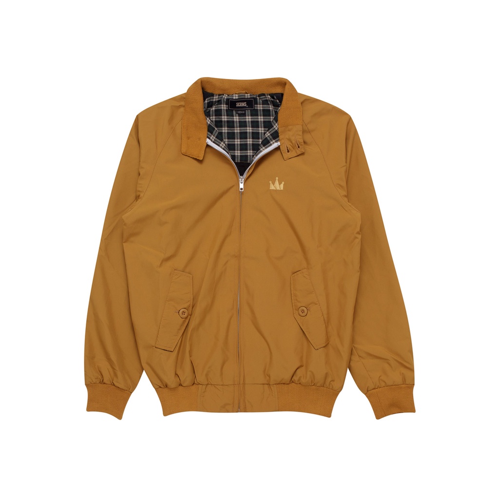 Jual Screamous Jacket Harrington CLETO DUSTY YELLOW | Shopee Indonesia