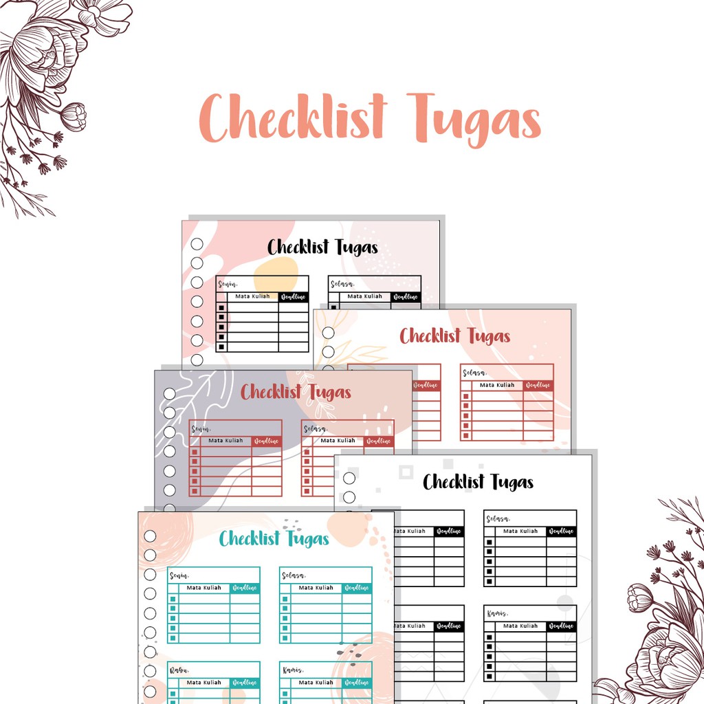 Jual Binder Loose Leaf/Checklist Tugas/Planner | Shopee Indonesia