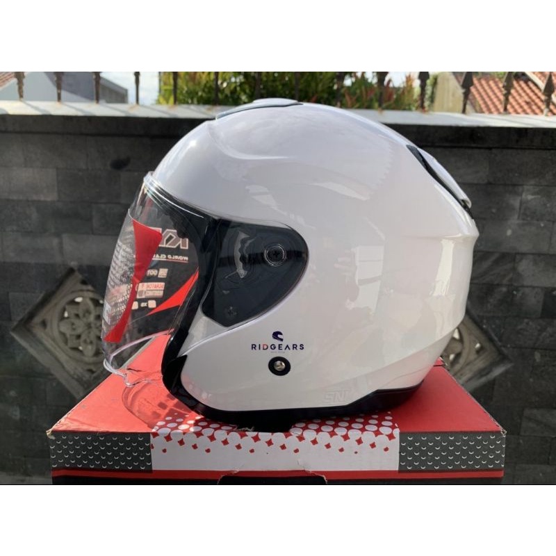 Jual HELM KYT KYOTO PUTIH UKURAN L SERIES TERBARU | Shopee Indonesia