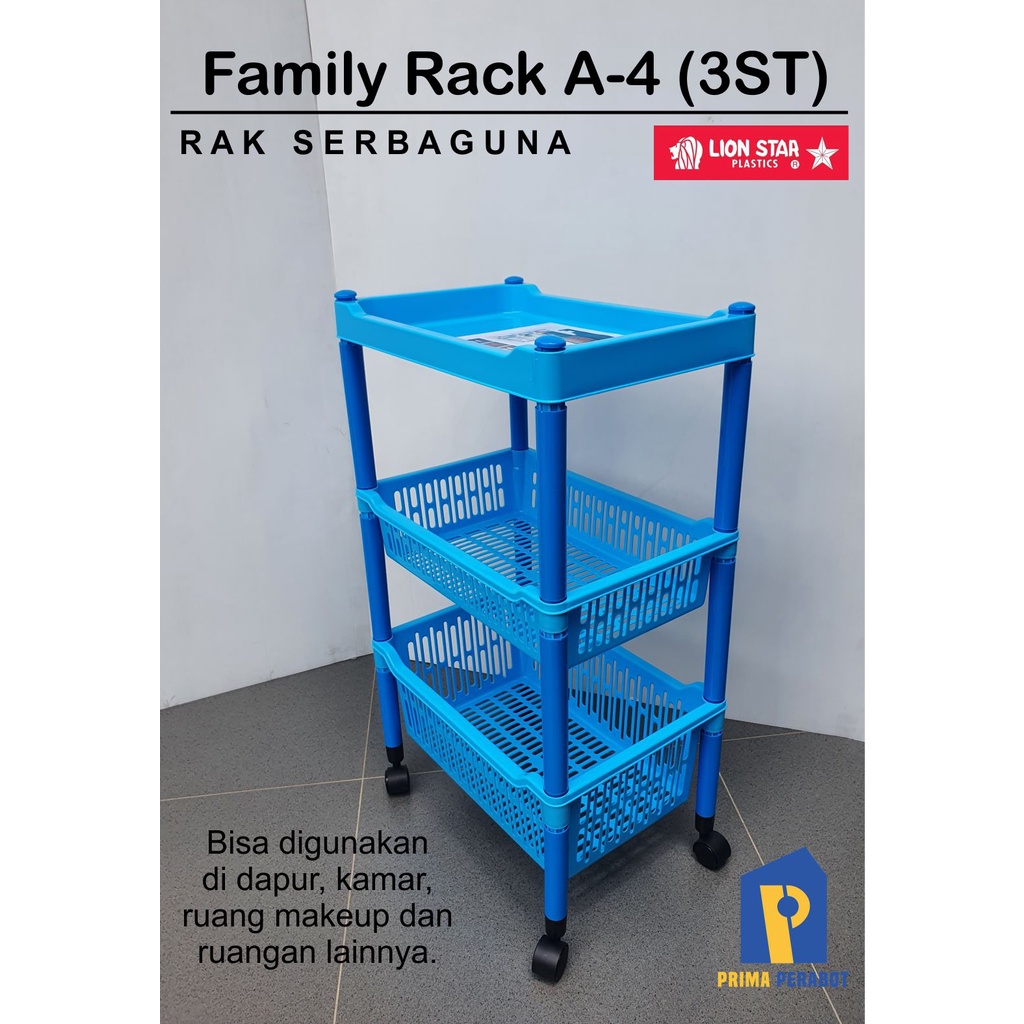 Jual Rak Family Susun 3 Rak Serbaguna/Rak Salon SS-3 Lion Star A-4 ...