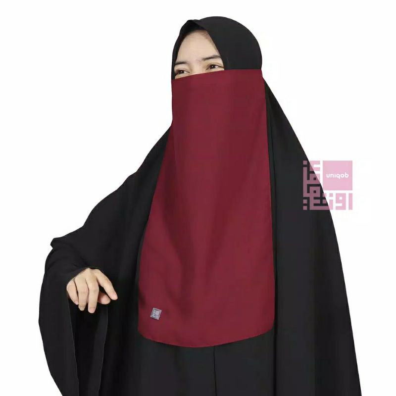 Jual Cadar tali 2layer/niqab tali 2 layer bahan diamond,ceruty babydool | Shopee Indonesia