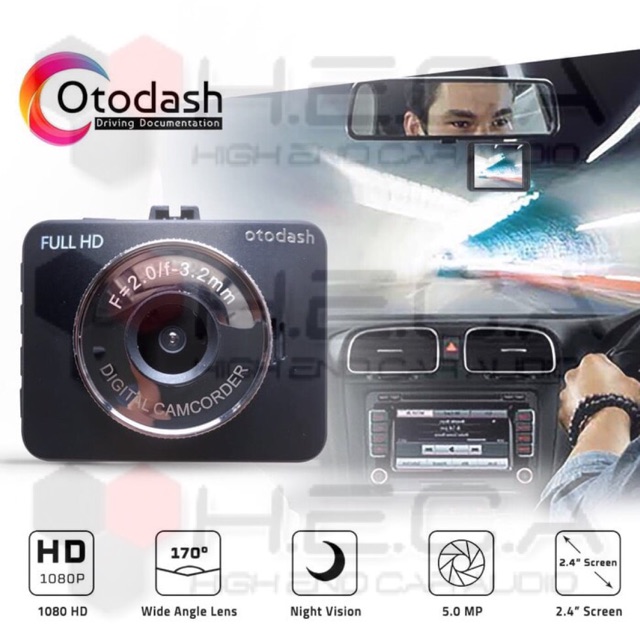 Jual OTODASH Kamera Dash Cam CCTV Mobil Dashboard Camera Digital Video ...