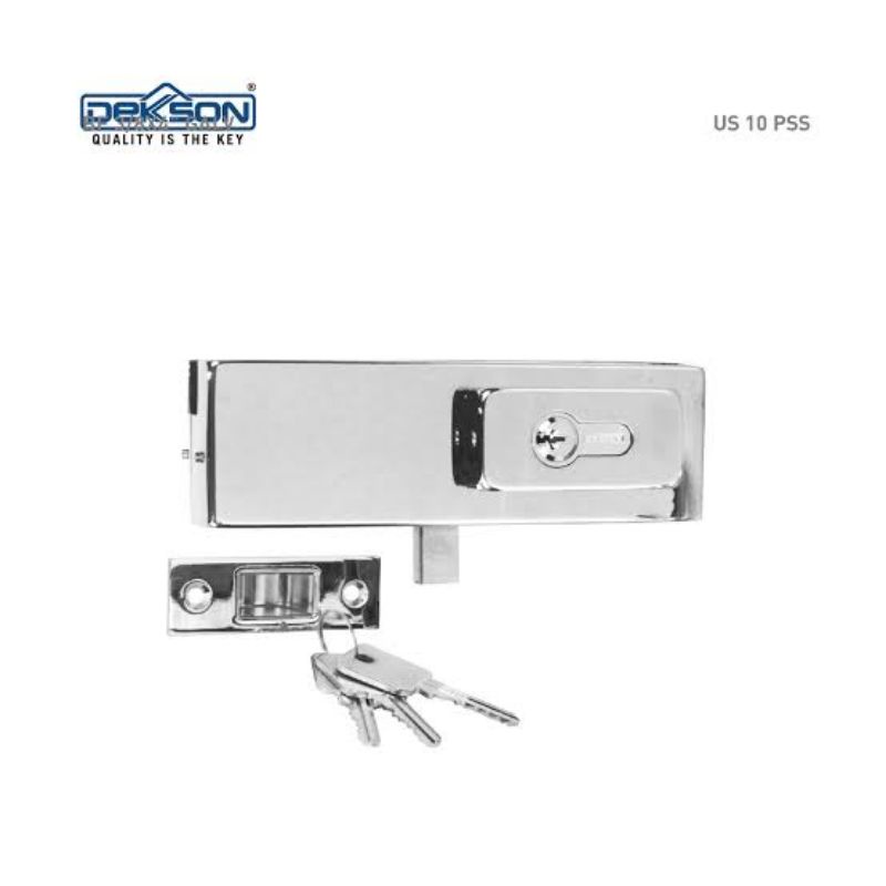 Jual Patch Fitting Dekson Dekkson US 10 Kunci Pintu Kaca Bawah Cylinder | Shopee Indonesia