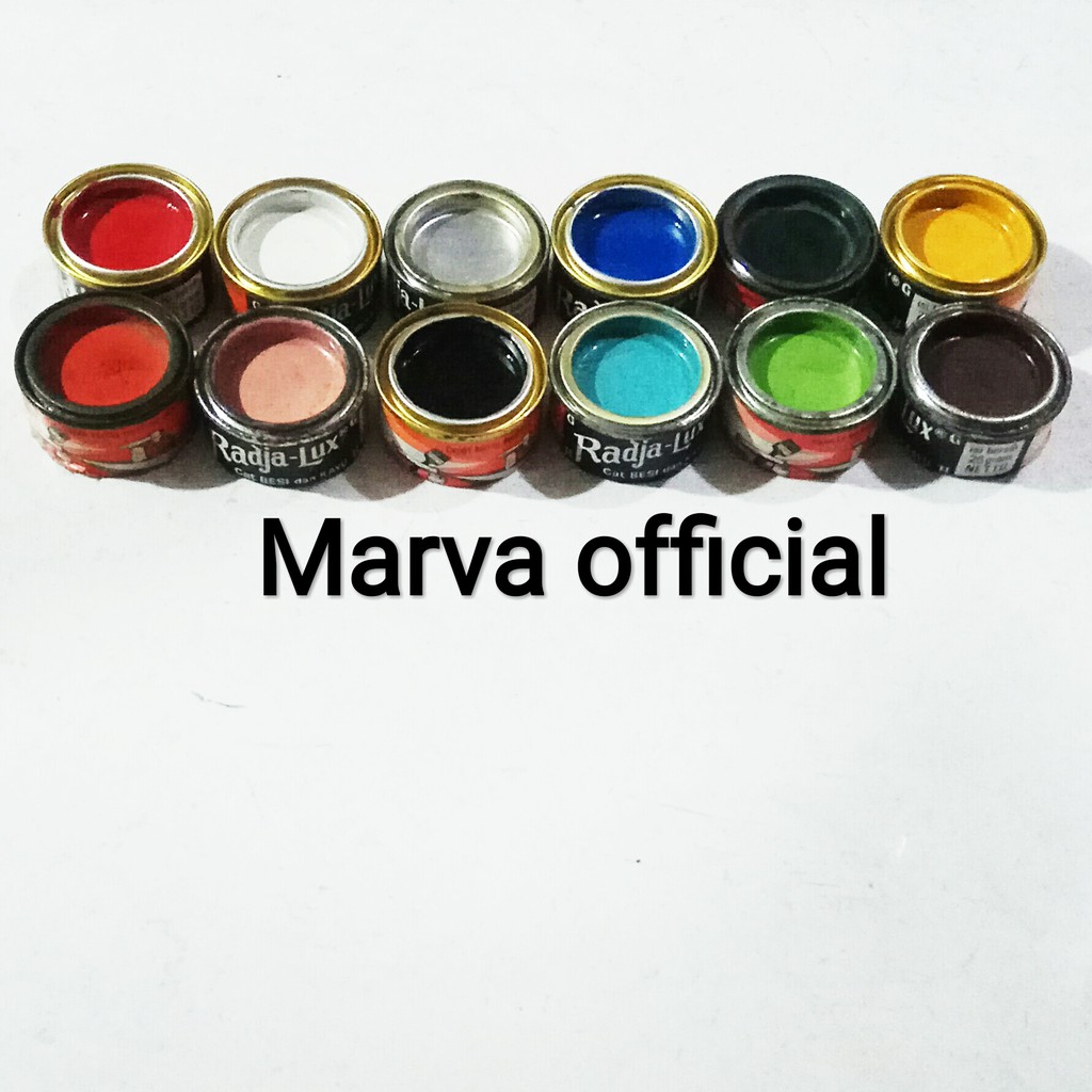 Jual KUAS & Cat raja RADJA LUX kayu besi baja minyak 25 gr MERAH PUTIH ...