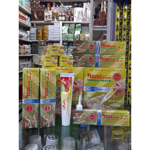 Jual rani cone henna pacar besar original , warna merah | Shopee Indonesia