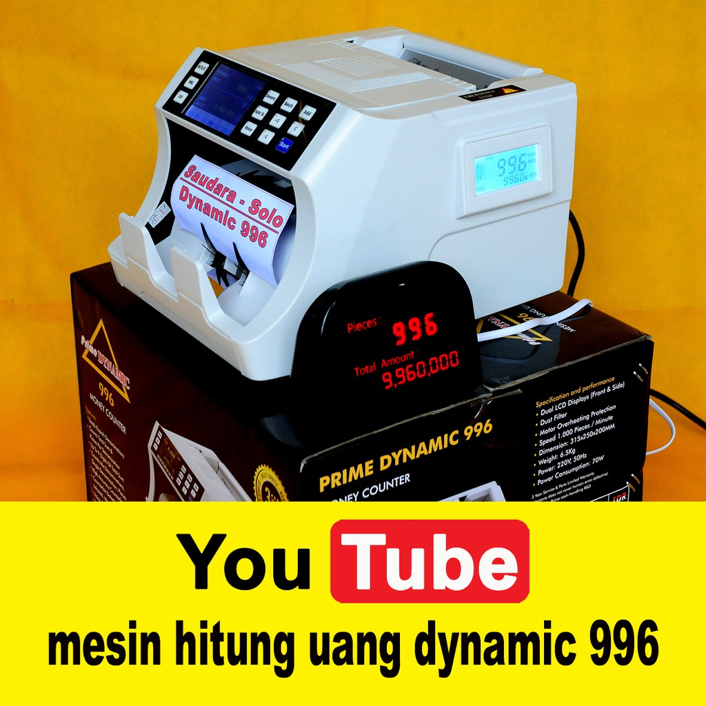 Jual mesin hitung uang dynamic 996 (saudara solo) | Shopee Indonesia