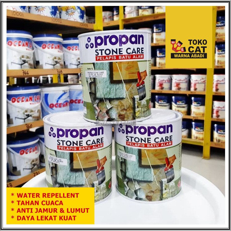 Jual CAT BATU ALAM PROPAN STONE CARE GLOSS 1 LITER-CNR | Shopee Indonesia