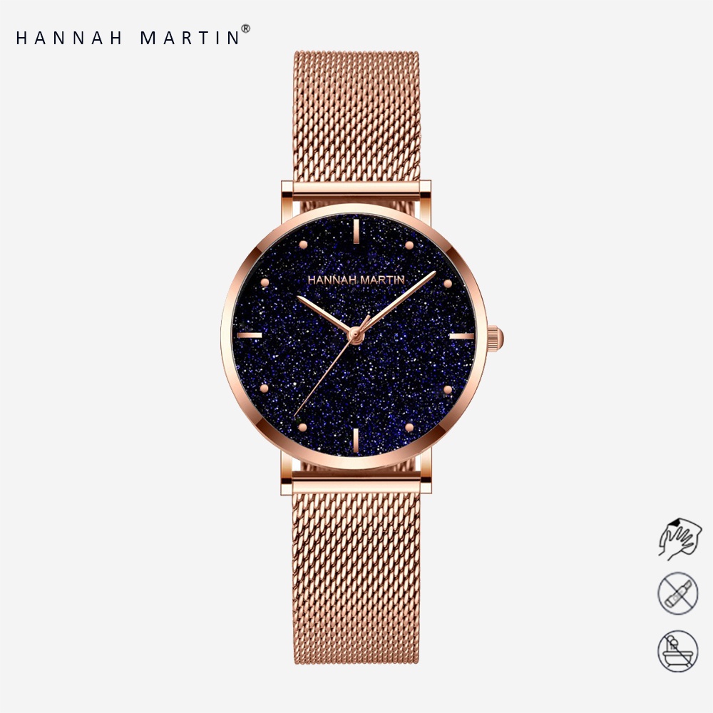 Jual HANNAH MARTIN Jam Tangan Wanita Mode Bisnis Display Kuarsa Jam ...
