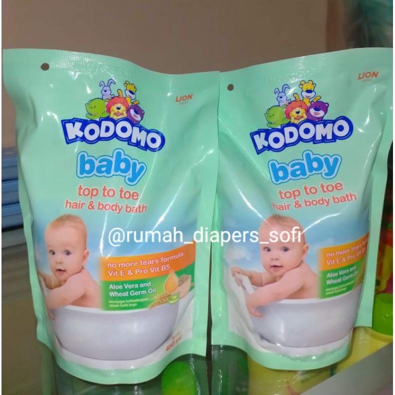 Jual Kodomo baby Hair & Body Bath 400ml | Shopee Indonesia
