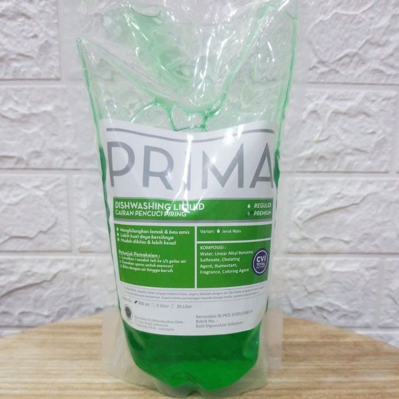 Jual Prima Dishwashing Liquid Premium Lime (800ml) | Shopee Indonesia