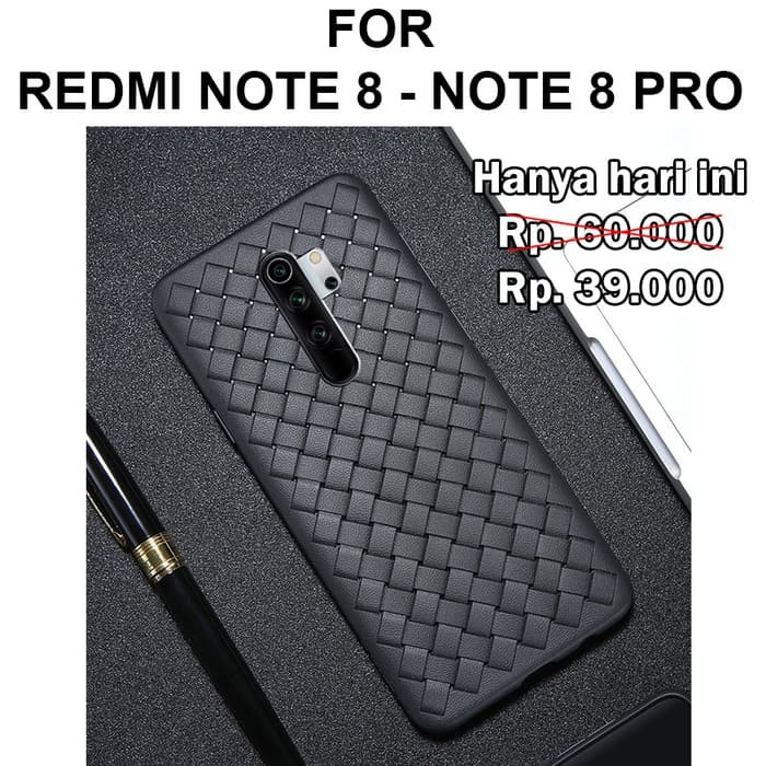 Jual Case WOVEN Xiaomi Redmi Note 8 - Note 8 Pro softcase casing hp ...