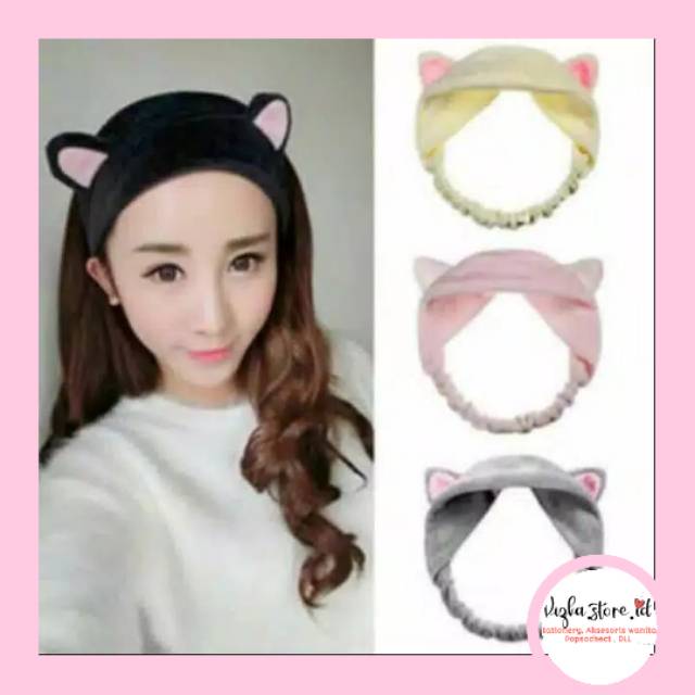 Jual BANDO KOREA BENTUK TELINGA KUCING | Shopee Indonesia