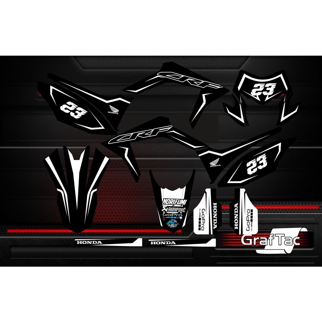 Jual Stiker Striping Motor Decal Crf 150 l Full Body MOTIF KEREN ...