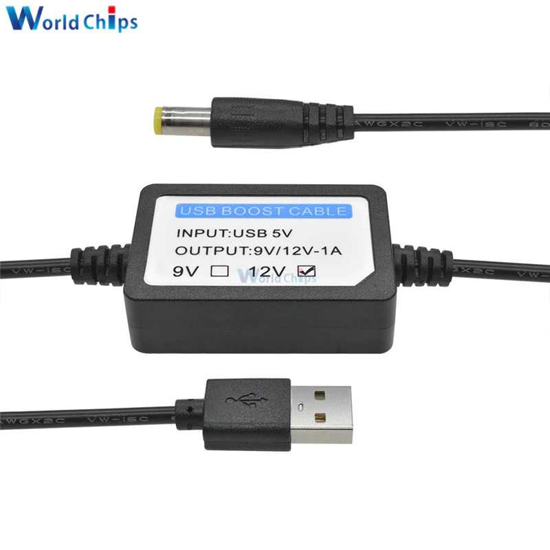 Jual Kabel USB Konverter Power Boost Step Up DC 5V to 12 Volt 1A ...