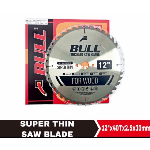 Jual Bull circular saw blade super thin 12 40 | Shopee Indonesia