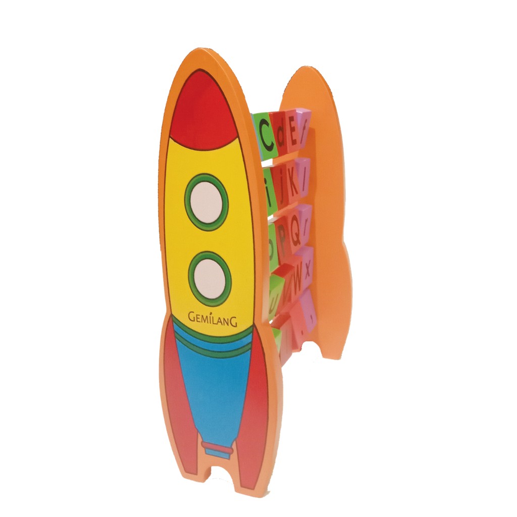 Jual Tinigeek Standing Rocket Alphabet / Alphabet Roket Berdiri, Mainan ...