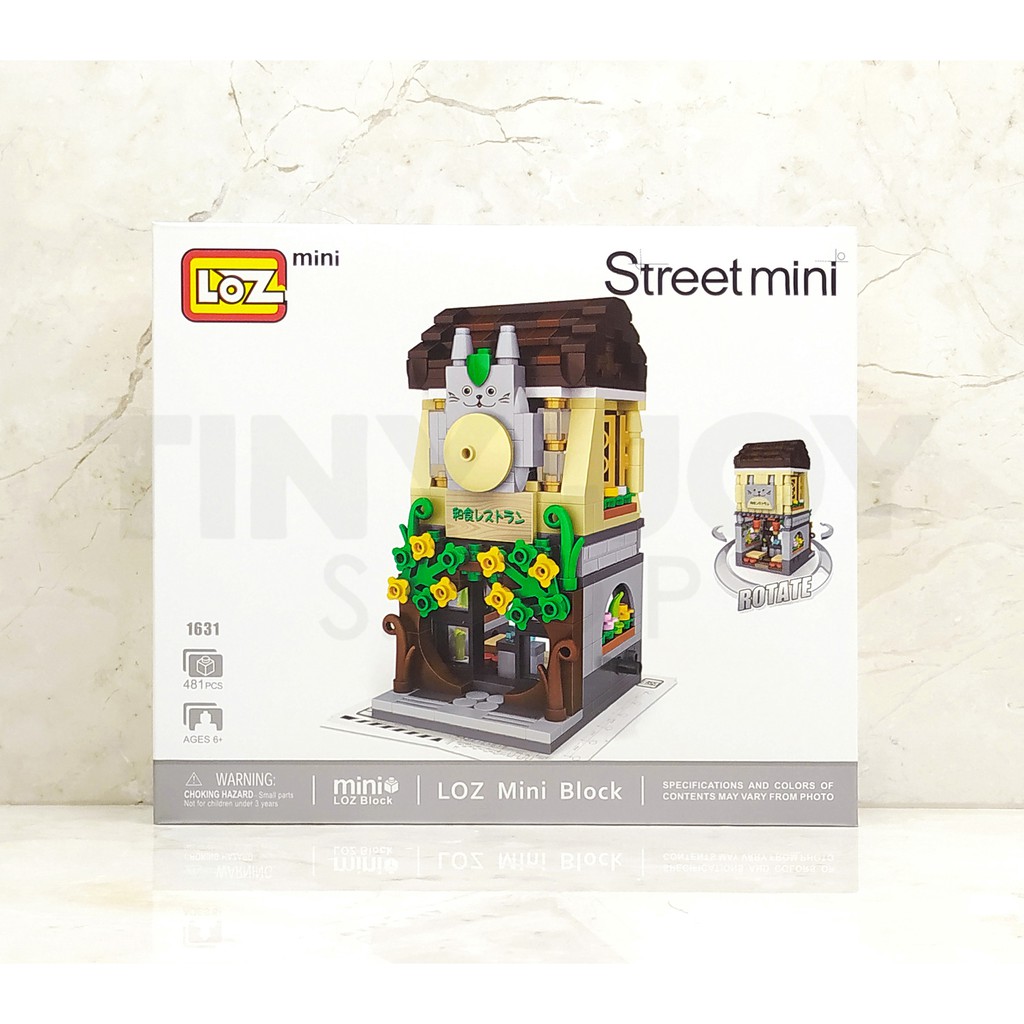 Jual LOZ Street Mini TOTORO JAPANESE RESTAURANT (481 pcs) 1631 SERIES ...