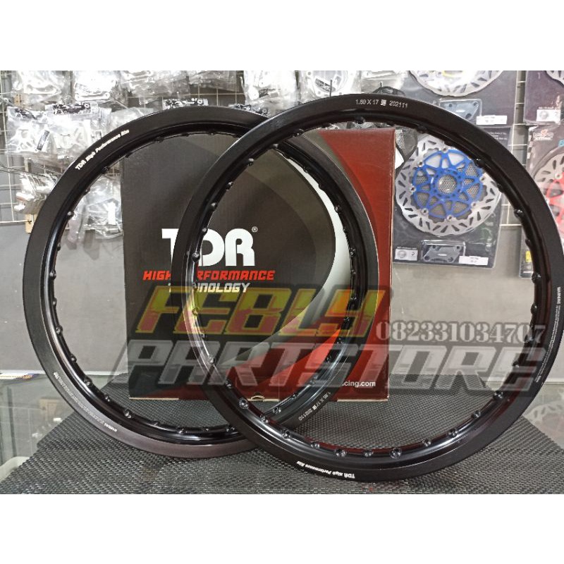 Jual VELG TDR HITAM 160 185 RING 17 VELG TDR W SHAPE BLACK 160X17 ...