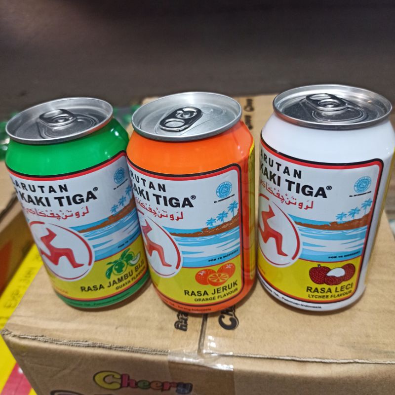 Jual Minuman Larutan Cap Kaki Tiga Kaleng 320 ml | Shopee Indonesia