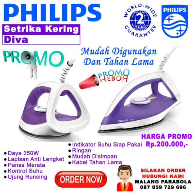 Jual Seterika philips DIVA | Shopee Indonesia