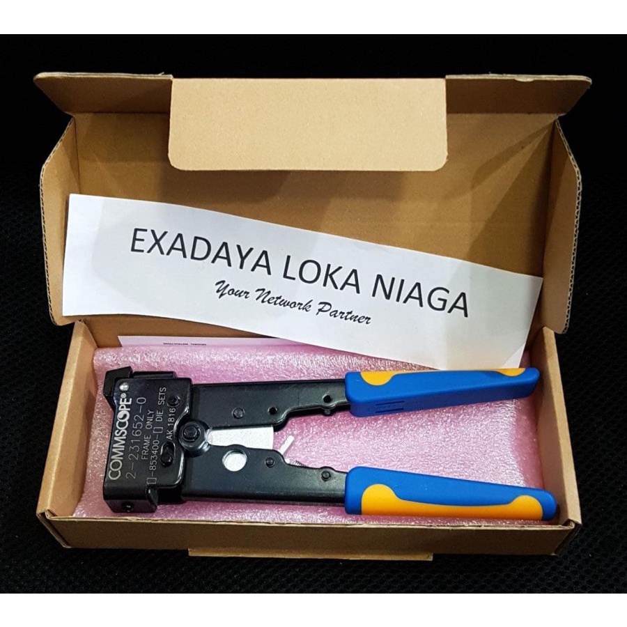 Jual Commscope Crimping tool cat.5e / cat5e AMP Tang ORIGINAL | Shopee ...