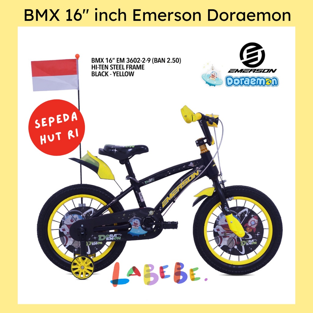 Jual Sepeda Anak BMX 16" inch Emerson Karakter Doraemon Sepeda 17 ...