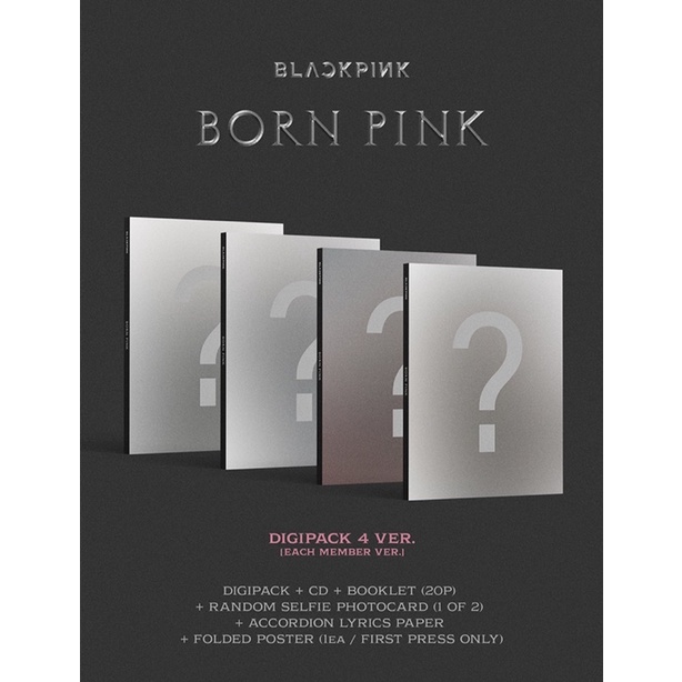 Jual KTOWN4U - BLACKPINK - 2nd ALBUM [BORN PINK] DIGIPACK ver (JISOO / JENNIE / ROSE / LISA ...