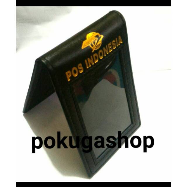 Jual Nametag kulit pos indonesia /name tag pos indonesia /id card ...
