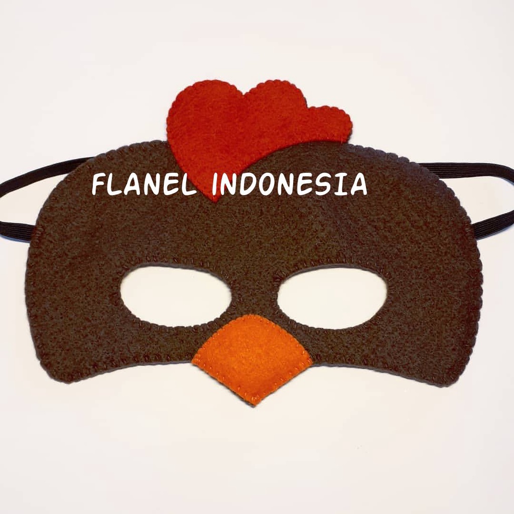 Jual Topeng Hewan Ayam Topeng Flanel Premium kostum hewan ayam coklat ...