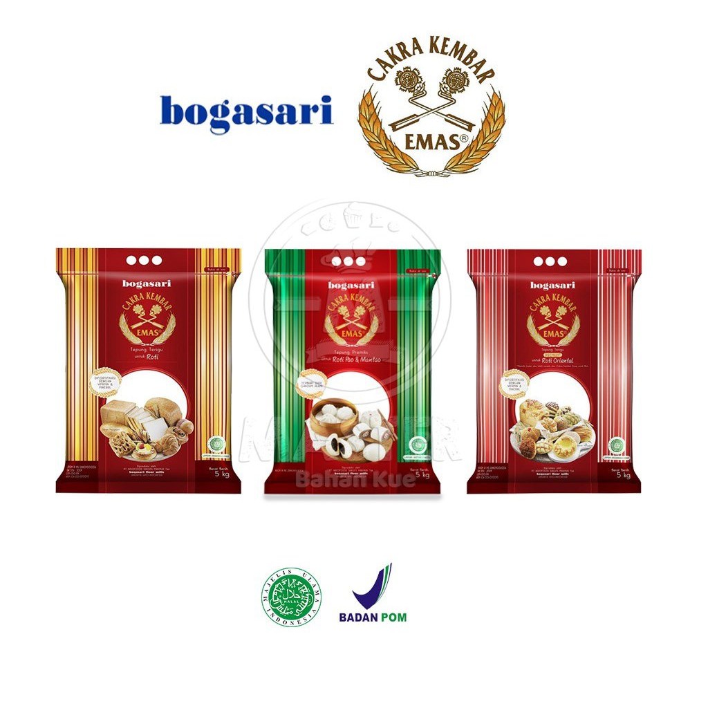 Jual Tepung Cakra Kembar Emas 5kg KEMASAN ASLI PABRIK | Shopee Indonesia