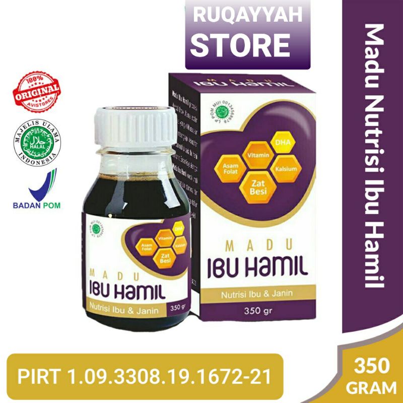 Jual Madu Ibu Haml nutrisi ibu dan janin madu hamil HIU 350 gr | Shopee ...