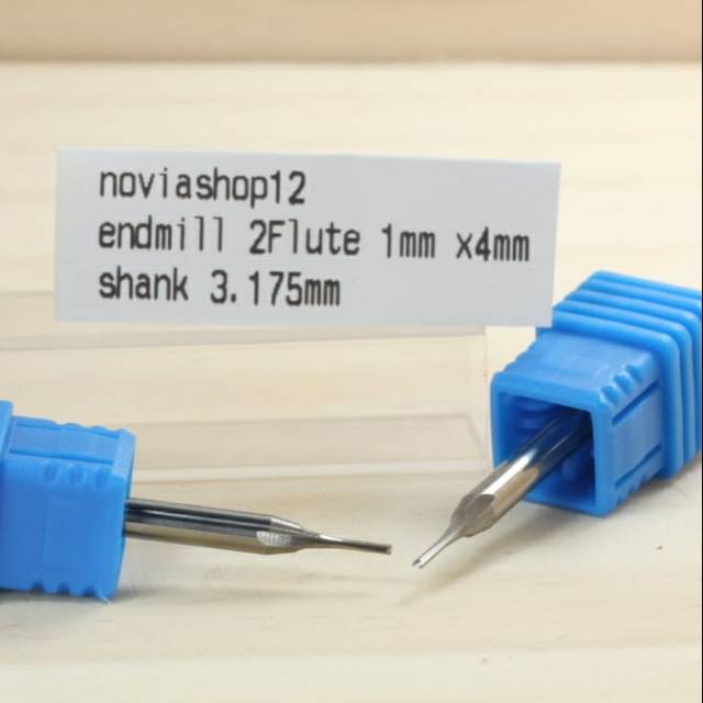 Jual Mata Router CNC lurus 2F 1mm u/ kayu MDF wood plastik resin ...