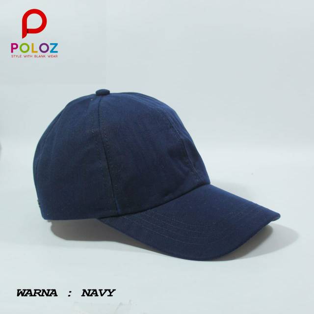 Jual TOPI POLOS NAVY baseball topi murah | Shopee Indonesia
