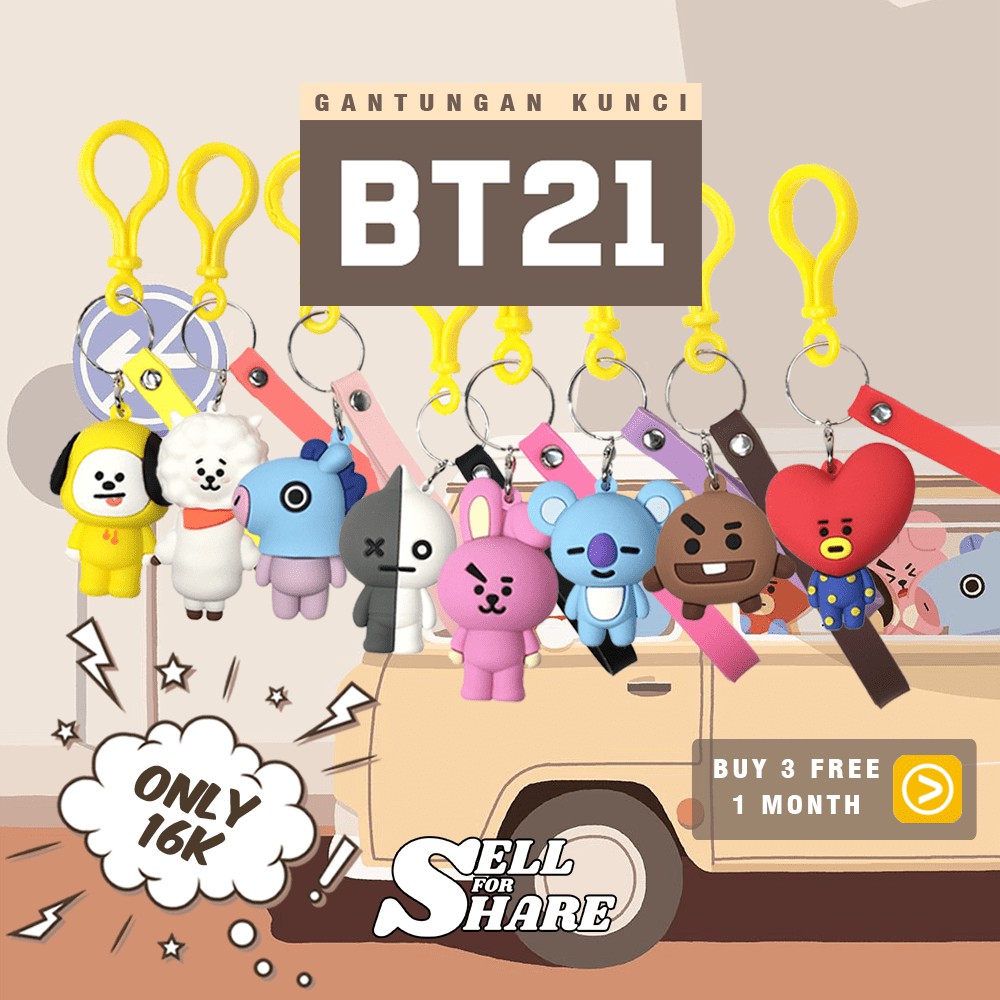 Jual BTS BT21 GANTUNGAN KUNCI | Shopee Indonesia