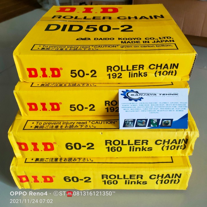Jual DID Roller Chain DID DAIDO KOGYO DID Chain Japan | Shopee Indonesia