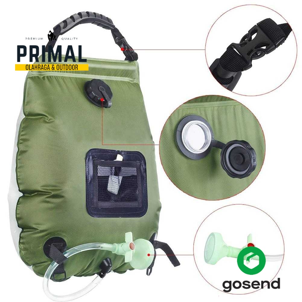 Jual Tas shower Air 20L Tas Mandi Surya untuk Hiking Camping Luar Ruangan Tas Hidrasi Mendaki ...
