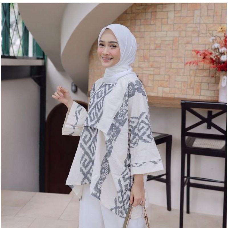Jual Blus tenun - blouse wanita - sarimbit tenun - blouse etnik ...