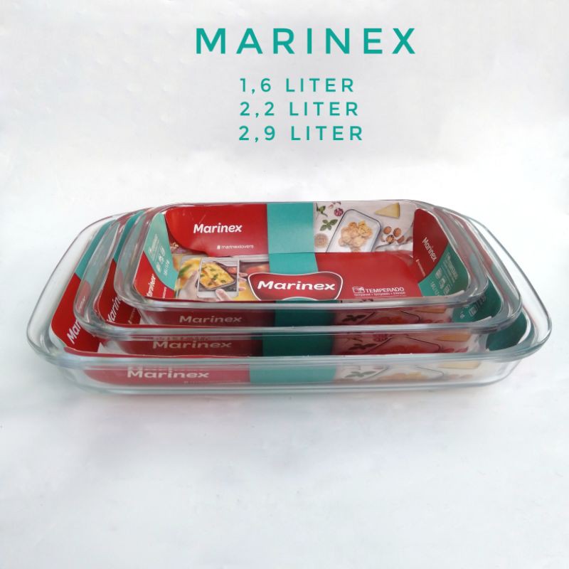 Jual Loyang kaca marinex 2,2 L / pinggan besar tahan panas / pyrex ...