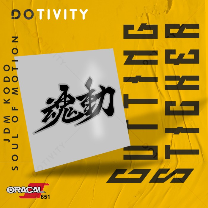 Jual Cutting Sticker JDM KODO SOUL OF MOTION JAPAN KANJI | Shopee Indonesia