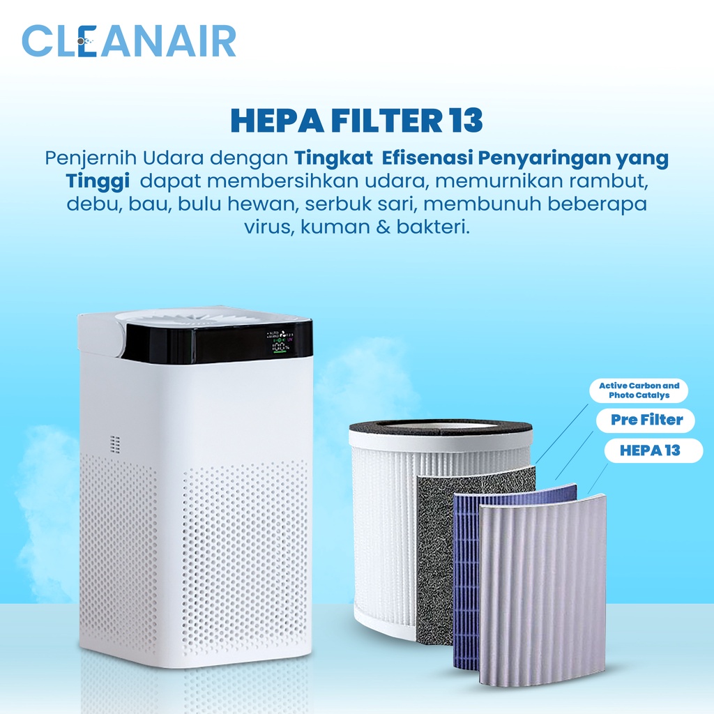 Jual Portable Home Air Purifier Ionic UV Light HEPA 13 Rechargeable Murah Cocok digunakan di Mobil Rumah dan Kantor Shopee Indonesia
