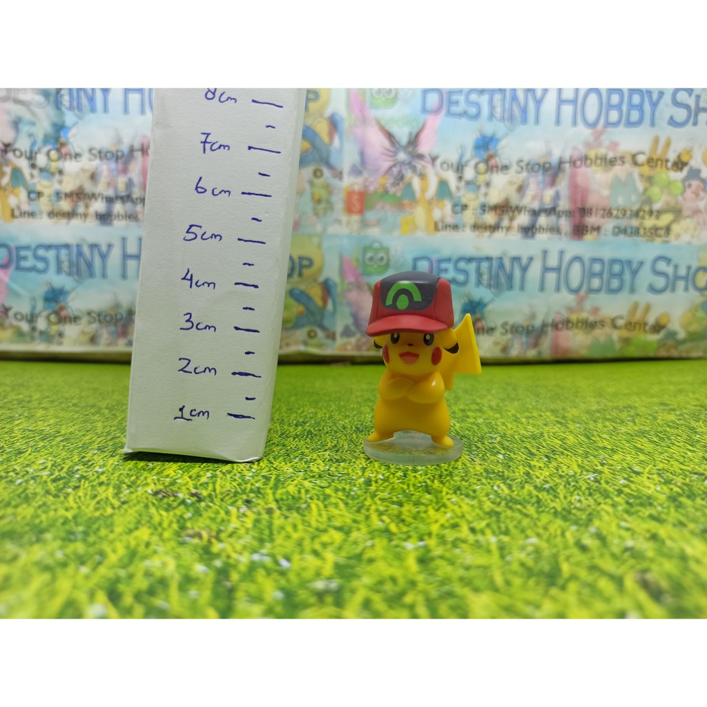 Jual Pikachu Ash Hat Hoenn Cap Pikachu Pokemon Figure Gen 1 Mainan Anak ...